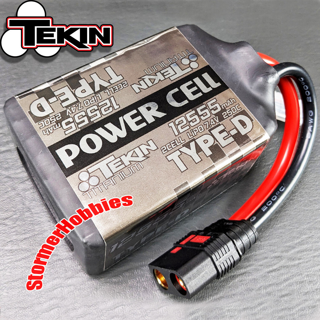Tekin Titanium POWER CELL 2s 12,555mah 250C Drag Racing Lipo Battery ...