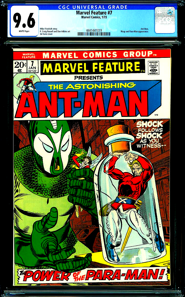 MARVEL FEATURE #7 CGC 9.6 WP ANT-MAN WASP Copper Age MARVEL COMICS 1973 ...