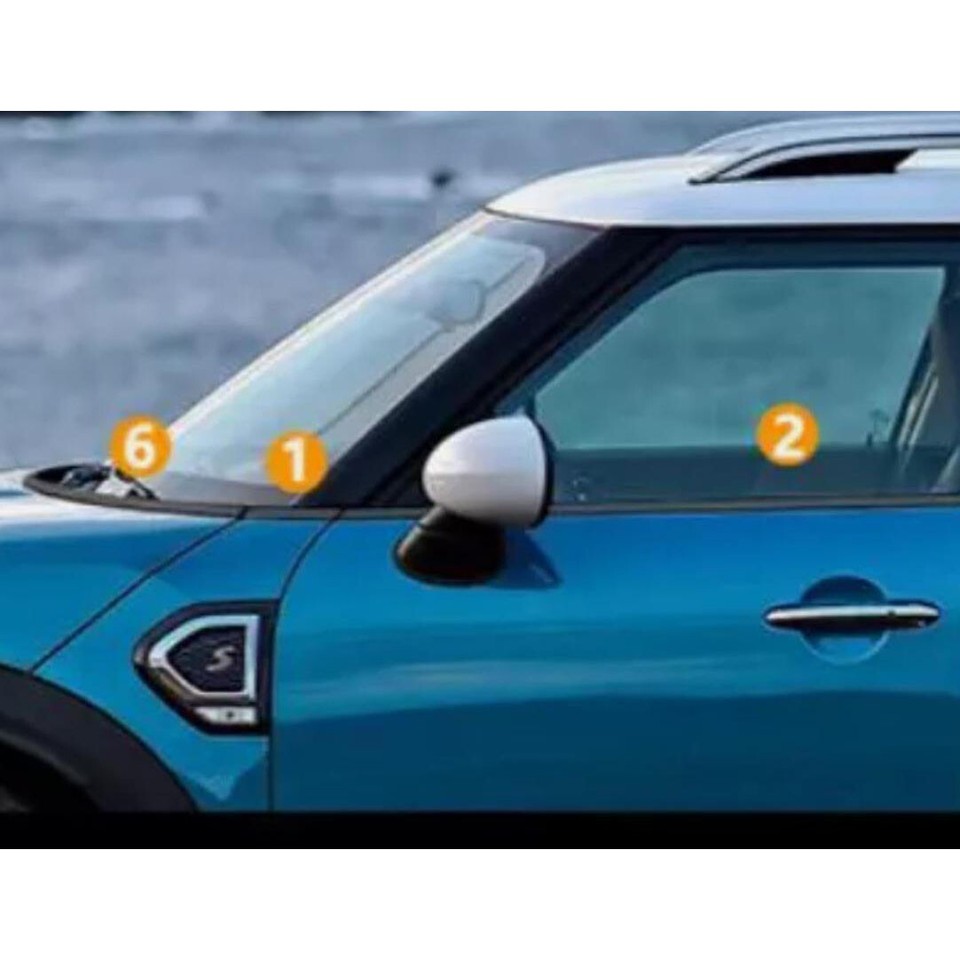 Fits Mini Cooper Countryman R60 Chrome Car Window Trim Gloss Black 2010 ...