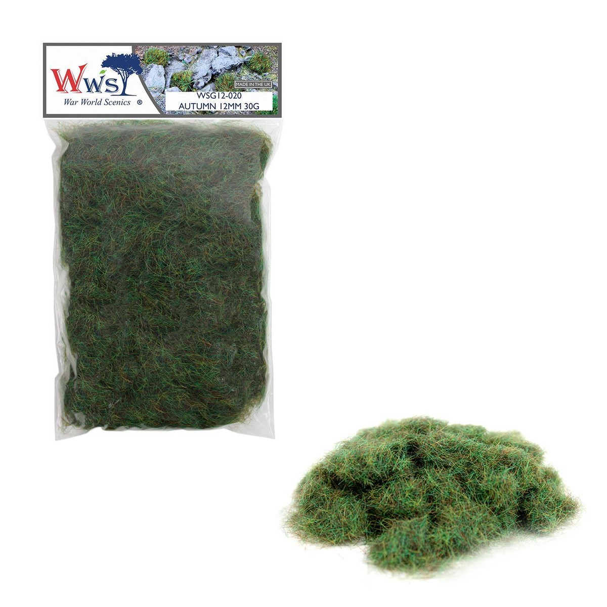 Autumn Color WWScenics 12mm Autumn Static Grass - Realistic Model ...