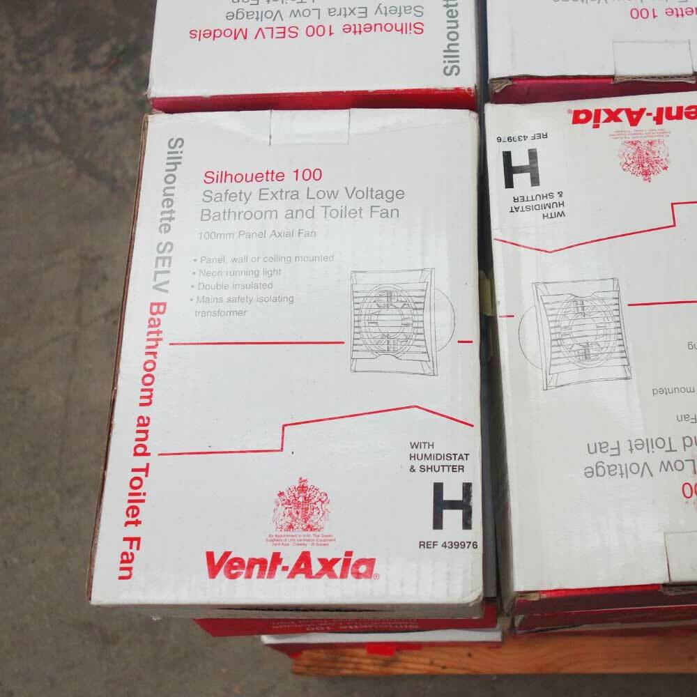 Vent-Axia Silhouette 100SVH 15W Wall/Panel Extractor Fan - White ...