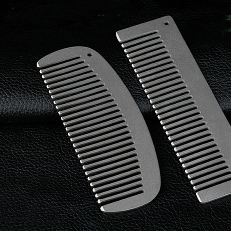 EDC Titanium keychain Antistatic Comb Unique Fashion Comb Health Hair ...