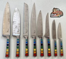 Fiesta Ware Turquoise Paring & Cobalt Chef Kitchen Prep Knife Set for ...