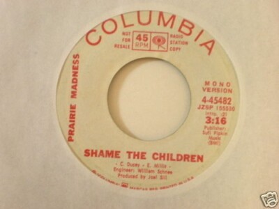 Prairie Madness Columbia PROMO 45482 Shame the Children | eBay