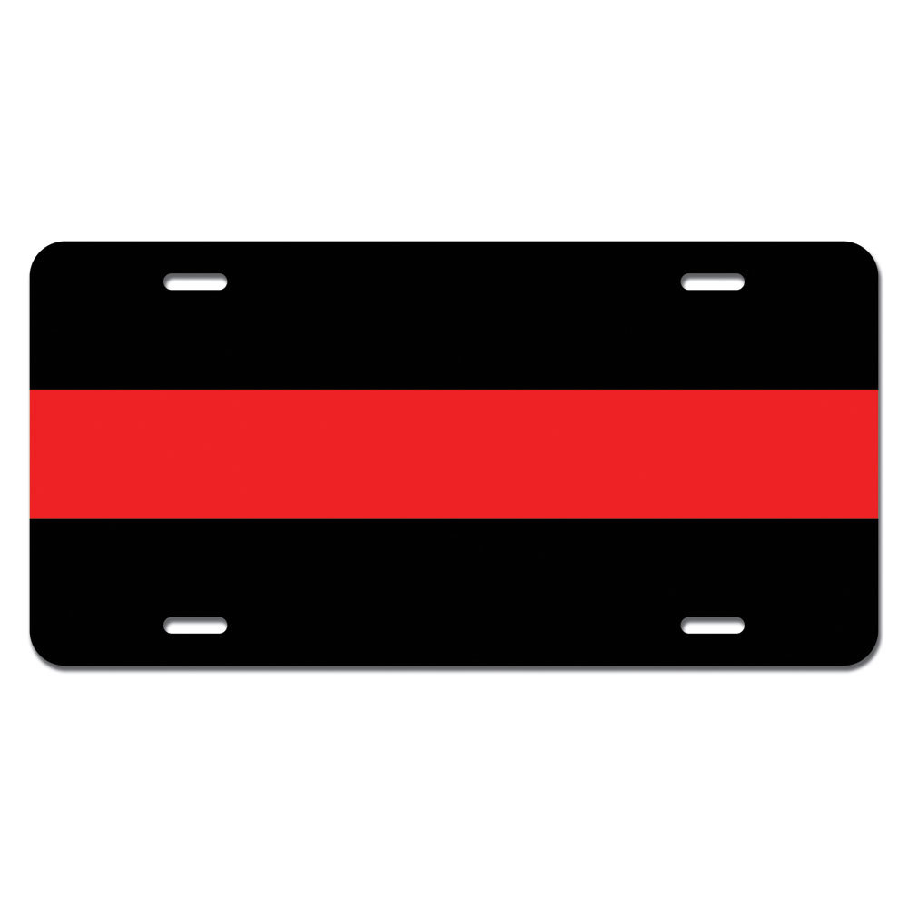 Thin Red Line - Firefighters Firemen Fire Novelty Metal Vanity License ...