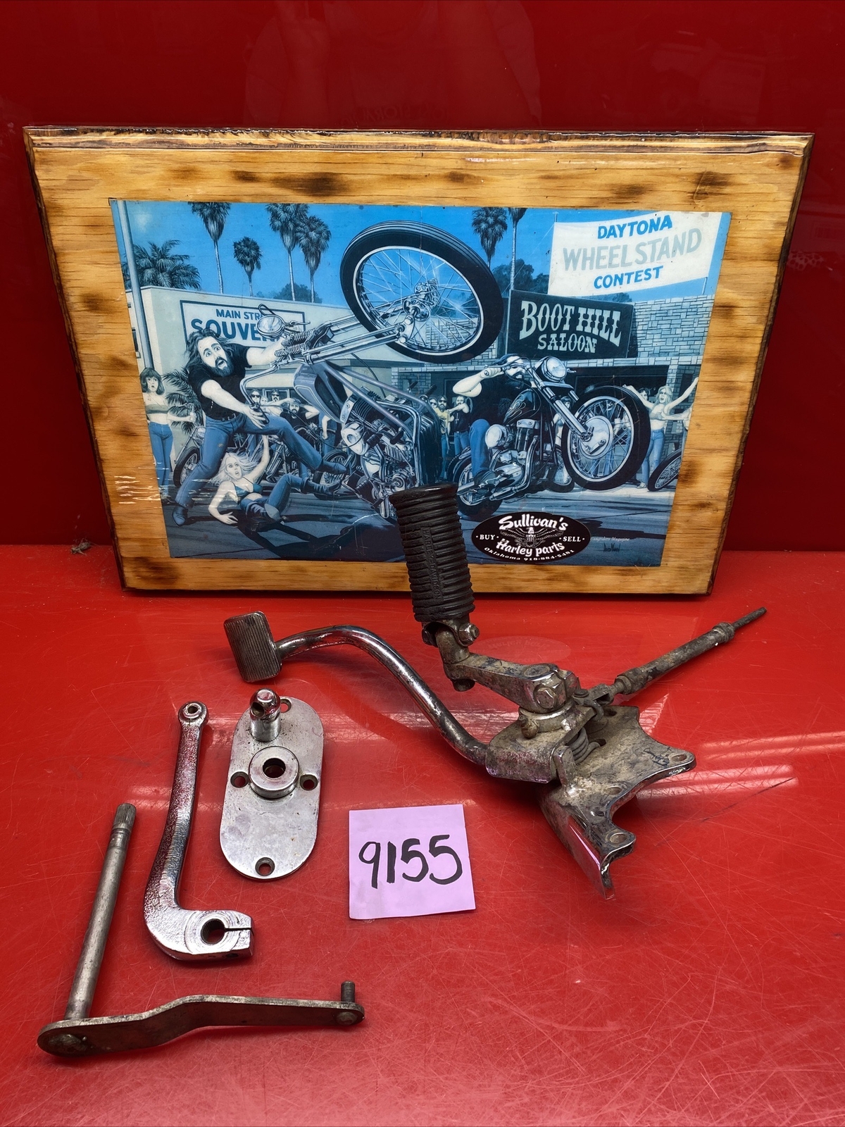 Harley Foot Peg Mount Brake Pedal Superglide Shovelhead Mid Control ...