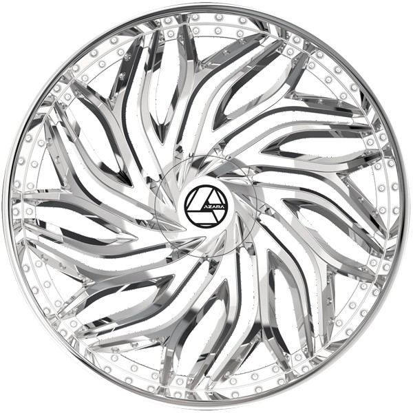 Azara AZA-537 18x8 5x4.5"/5x120 +35mm Nano Chrome Wheel Rim 18" Inch ...