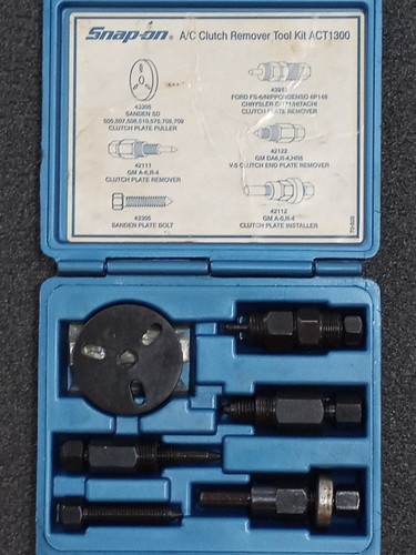 Snap-On ACT1300 A/C Clutch Hub Puller and Installer Kit | eBay