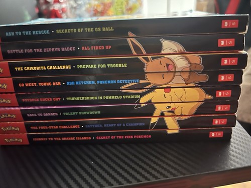 Pokemon 12 Books / Scholastic Classic Adventure Collection 8 & 4 Region ...