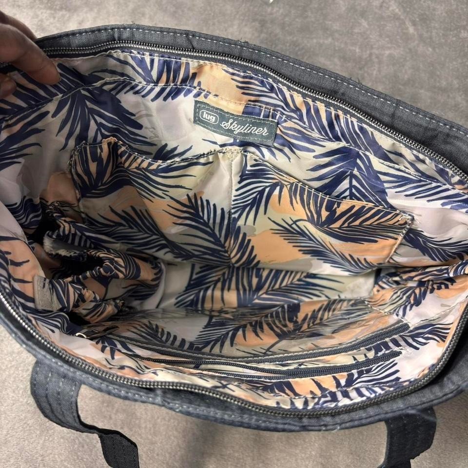 Lug Skyler Quilted Tote Bag Dark Gray Travel Everyday Shoulder Bag | eBay