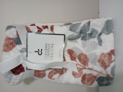 Deborah Connolly Designs Tip Towel Womens Floral Plush Bathroom Decor ...