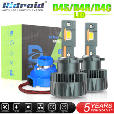 2x D4S/D4R LED Headlight Bulb Replace HID Xenon Super White 6500K ...