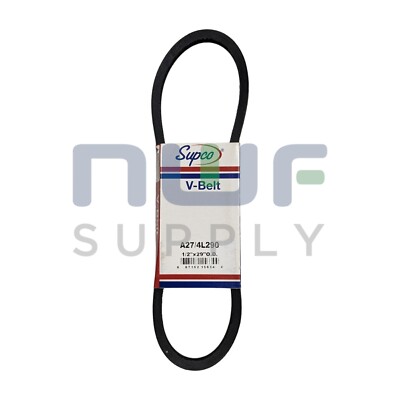 A27/4L290 Supco V-Belt 1/2"x29" O.D. | eBay