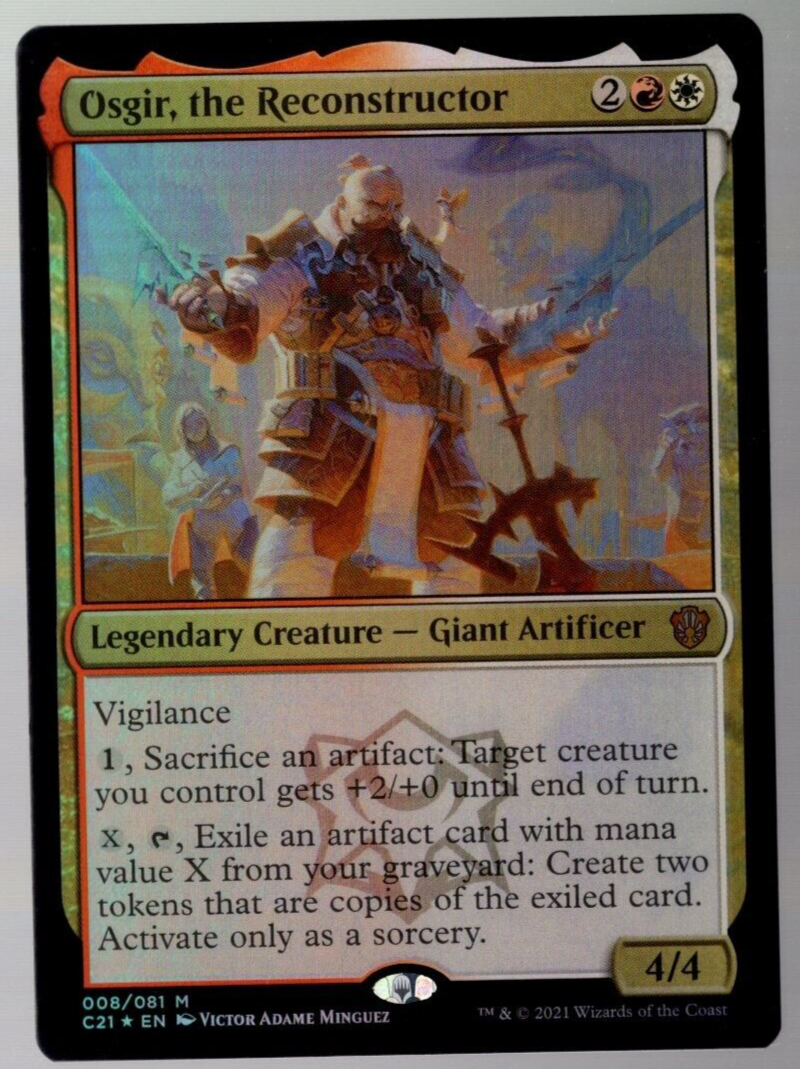 Osgir, the Reconstructor 008/081 Foil Mythic Commander 2021 MTG Near ...