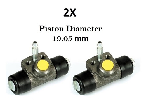2X Brake Wheel Cylinders Pair Rear 19.05 mm For Audi Seat Skoda VW ...