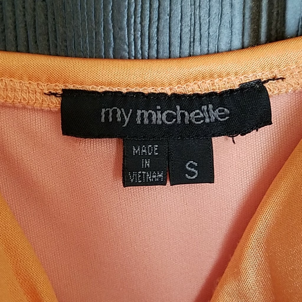 My Michelle Orange Prom Formal Dress Juniors Size Small | eBay