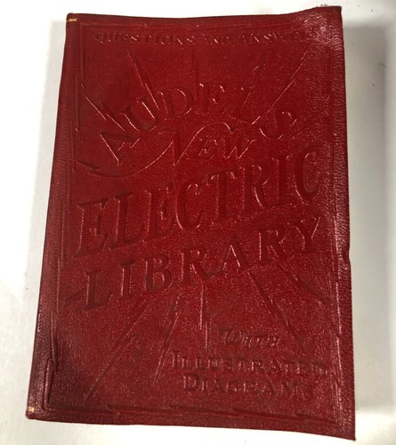 AUDELS ® New Electric Library - Volume II 2 - © 1929 Softbound red cover Antique | eBay