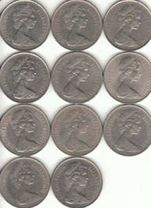 OLD Large 10p COINS 1968 to 1980 10 NEW PENCE A MULTIPLE ITEM | eBay