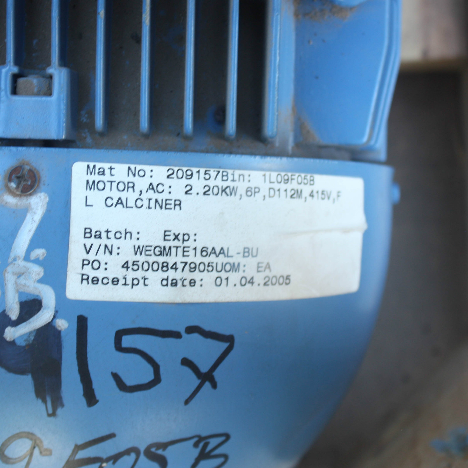 WEG 2.2kW 3HP 3 phase induction motor 6 pole MTE16A AL IP55 AL112M NEW ...