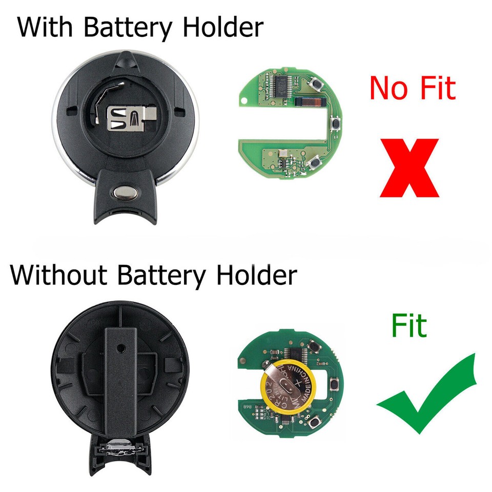 For BMW Mini Cooper 2007 - 2014 3 Button Keyless Remote Key Fob Case ...