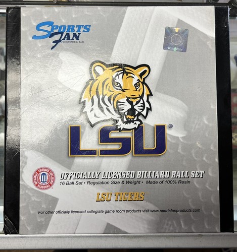 NCAA LSU Louisiana State University Tigers Billiard Pool Ball Set | eBay
