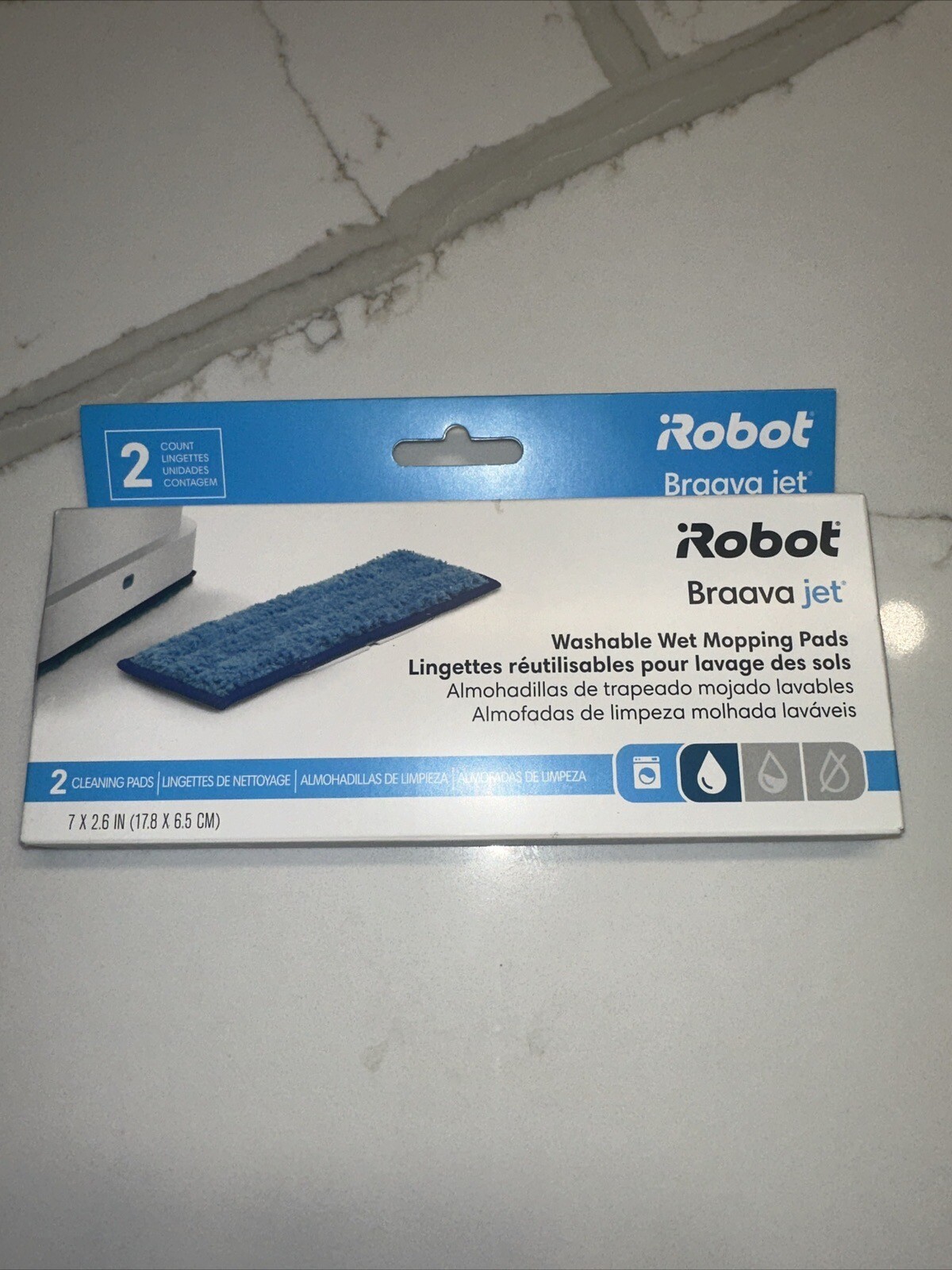 New iRobot Authentic Braava Jet Washable Wet Mopping Pads, 2-count | eBay