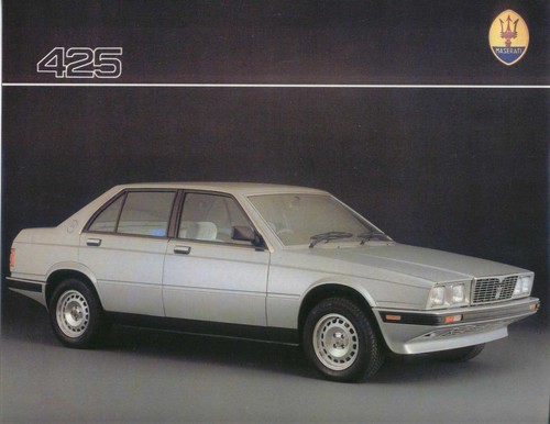 Maserati 425 2500 Saloon circa 1987 Original UK Leaflet Sales Brochure ...