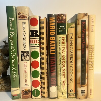 Lot Of 9 Italian Cookbooks Italy Al Dente Risotto Casserole Cooking ...