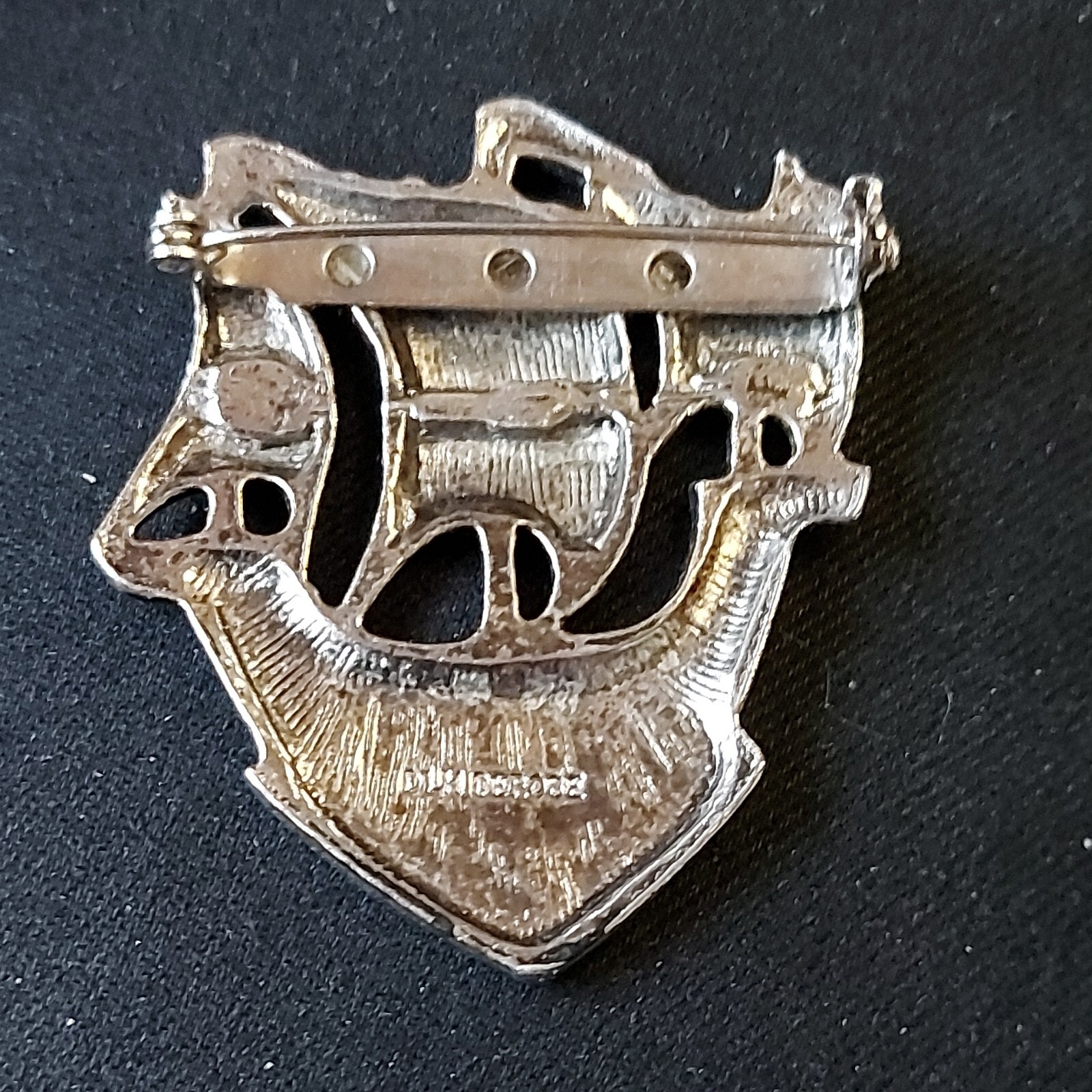 Vintage DLH Depose French Galleon Brooch c1970s Signe… - Gem