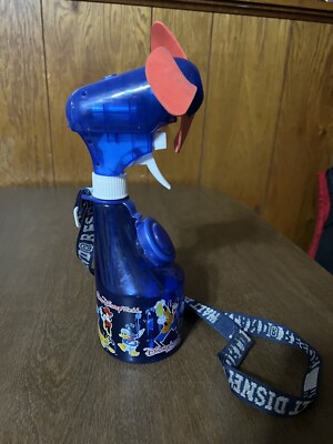 Walt Disney World Misting Water Spray Bottle Fan w/ Blue Lanyard Mickey ...