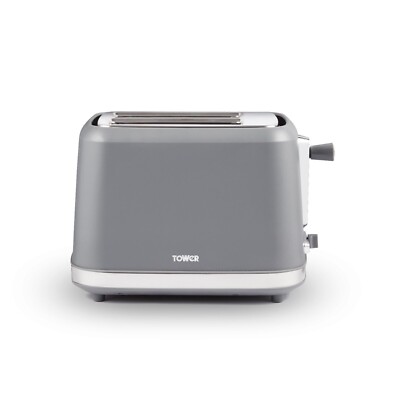 TOWER ODYSSEY GREY & CHROME 2 SLICE TOASTER T29970G | eBay UK