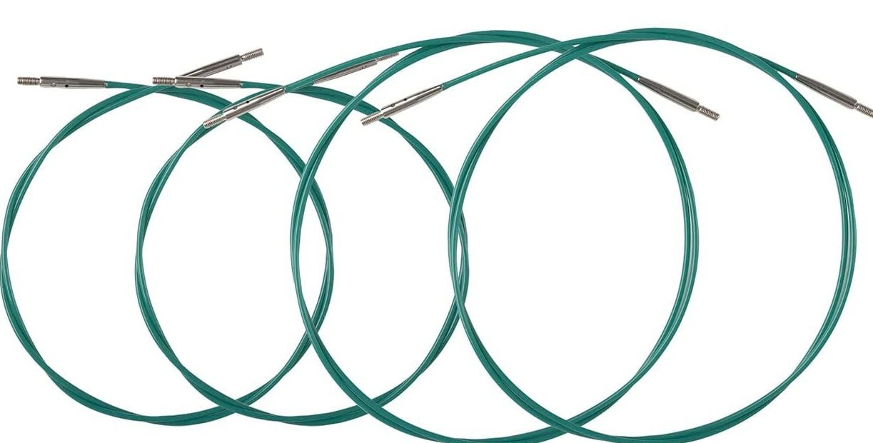 options-green-interchangeable-circular-knitting-needle-cables-by-knit