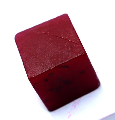 AGL Certified 251 Ct Natural Red Ruby Cube Shape African Rough Loose ...