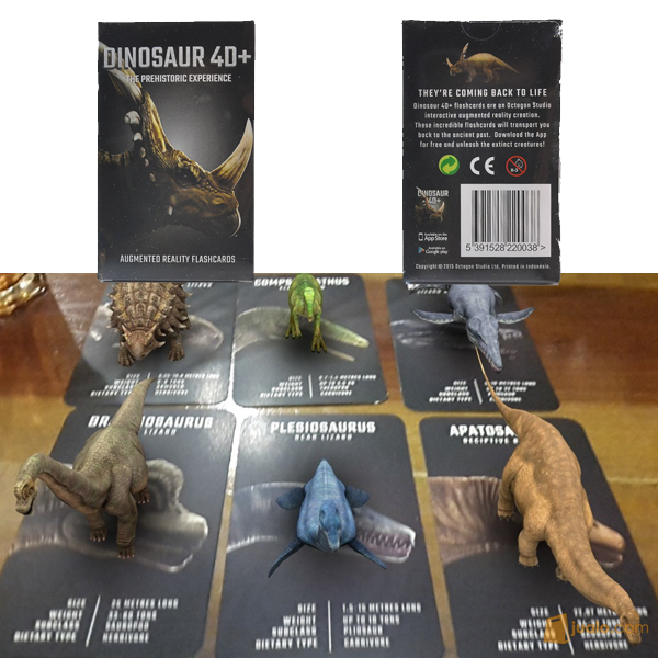 Dinosaur 4D+ Cards augmented reality Flashcards for kids boys & girls education | eBay