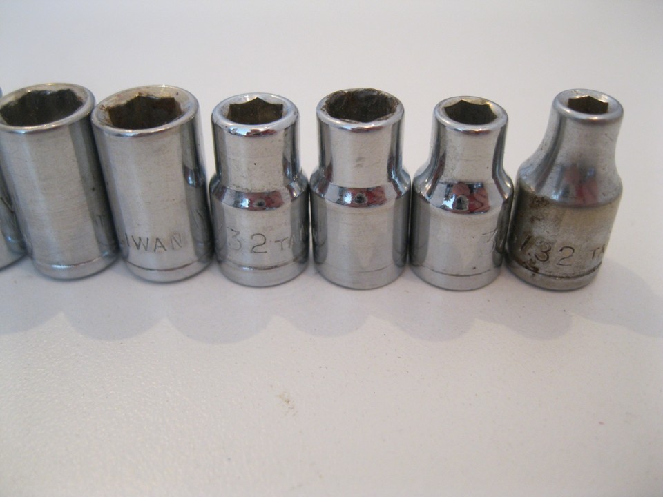 Metric and SAE 6 Point 1/4" Drive 21 Piece Socket Set (Sockets only) | eBay