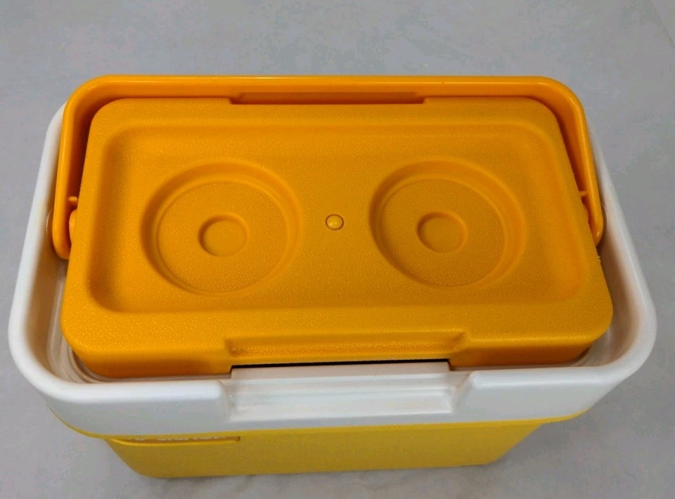 Vintage Thermos Ice Chest/Cooler Lil SunPacker 6.5 Qt Retro Yellow | eBay