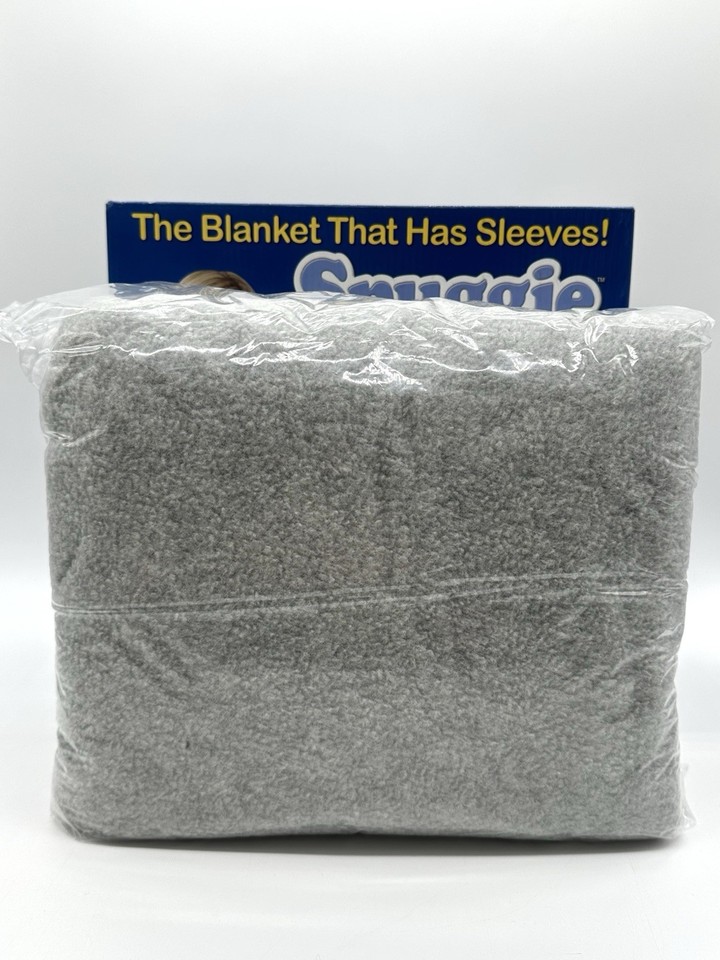 SNUGGIE VARSITY Gray Ultra Soft Fleece With Pockets Fits Adult Size NIB ...