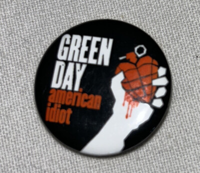 Green Day American Idiot Heart Grenade Album Art Design Button Pin ...
