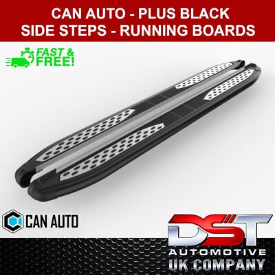 Plus Black Running Board Side Steps For VOLKSWAGEN TIGUAN R-LINE (AD/BW ...