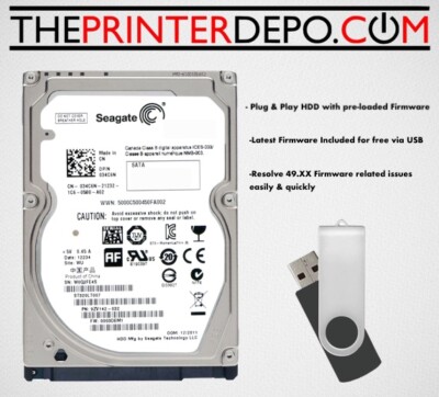 HP LaserJet Enterprise M775 HDD W/Firmware CC522-67944 CC522-67903 Plug ...