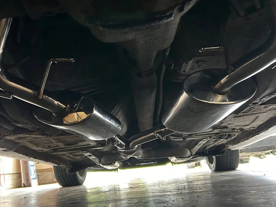 EMUSA 1999-2004 Ford Mustang 3.8L V6 Catback Exhaust System w/ Dual ...