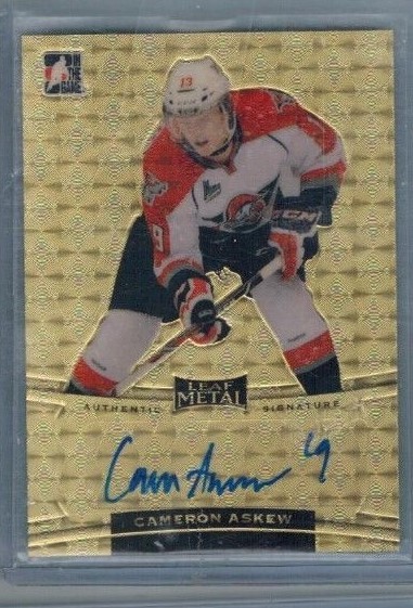 2014-15 Leaf Metal CAMERON ASKEW Auto 1/1 SSP GOLD SUPERFRACTOR | eBay