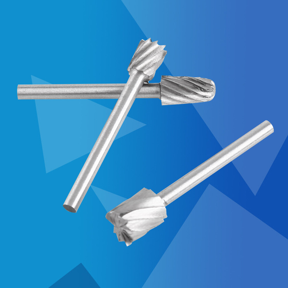 10pcs High Speed Steel Burrs Files Woodworking Carving Tool 1/8in Shank ...