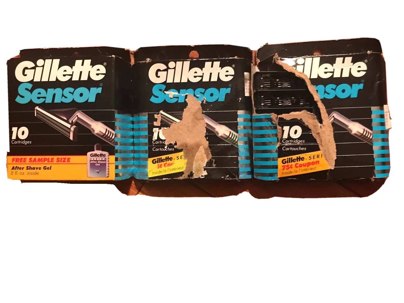 DISCOUNT Gillette Sensor Razor Blades 30 Cartridges AUTHENTIC 3 Packs ...