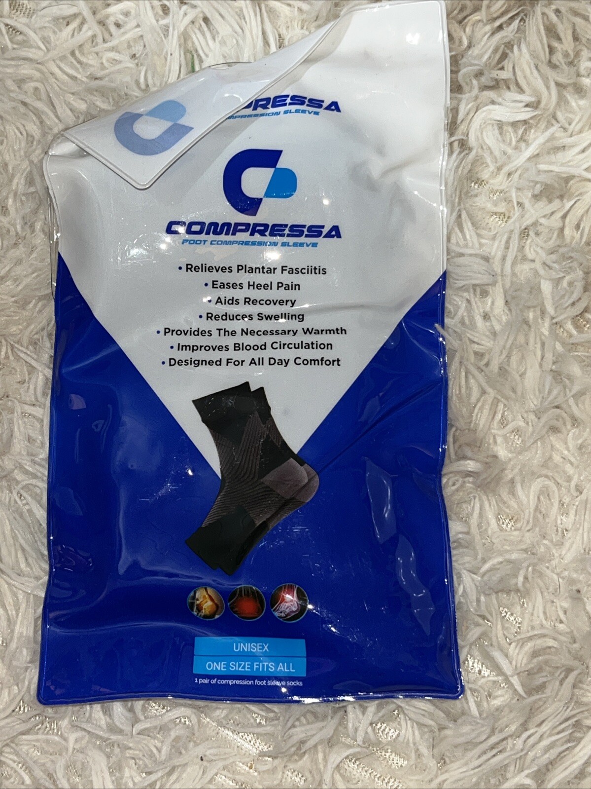 NEW COMPRESSA Compression Socks For Plantar Fasciitis Heel Pain ...