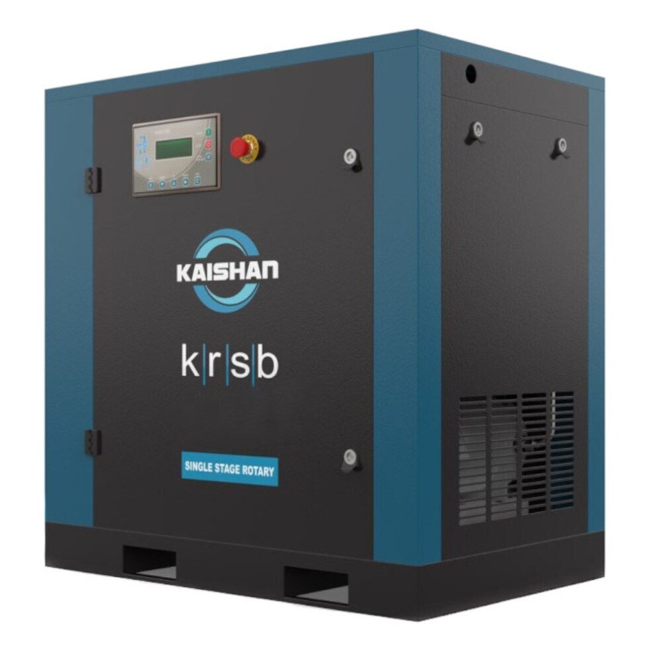 Kaishan 20-HP Tankless Rotary Screw Air Compressor (230V 3-Phase 185 ...