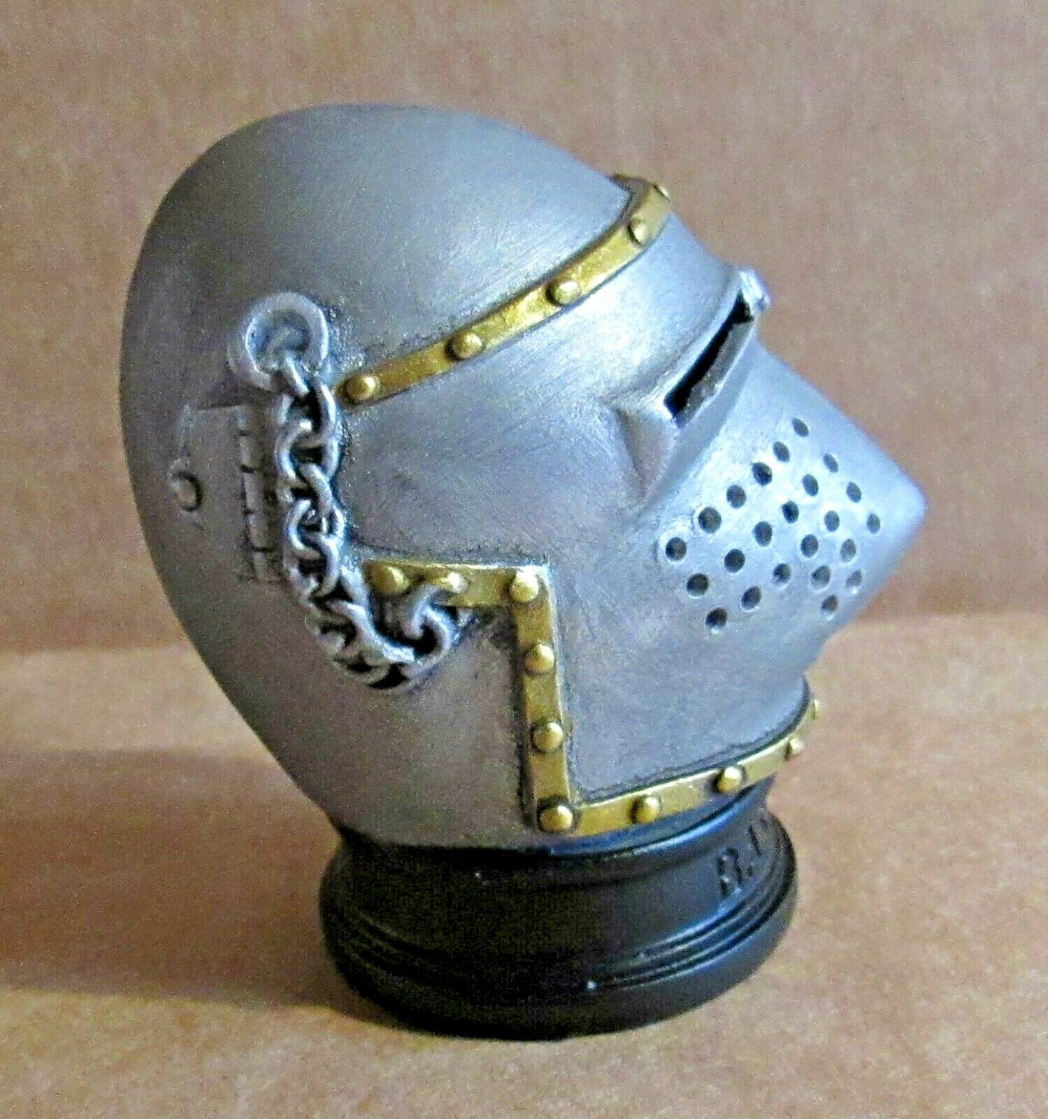 ORNAMENT BASCINET HELMET RESIN MODEL OPEN FACED KNIGHTS HAT MEDIEVAL ...