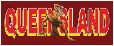 QUEENSLAND STATE OF ORIGIN STICKER QUEENSLAND CANE TOAD STICKER #1 | eBay