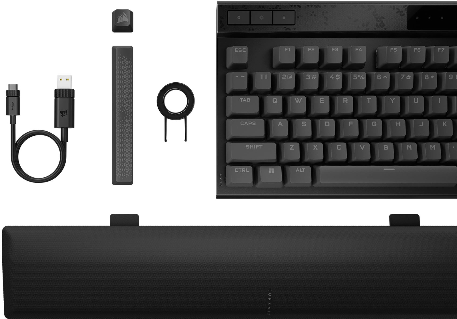 CORSAIR - K70 MAX RGB Magnetic-Mechanical Gaming Keyboard with PBT ...