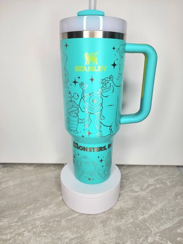 40oz Monsters Inc. Laser Engraved Authentic Tropical Teal Stanley ...